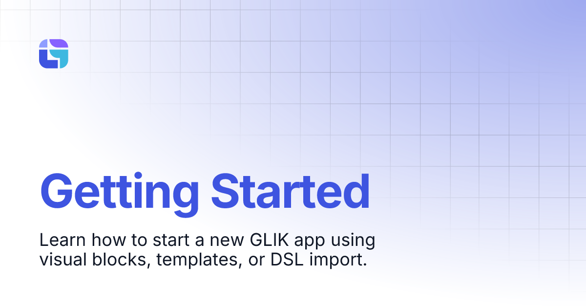 Getting Started | GLIK