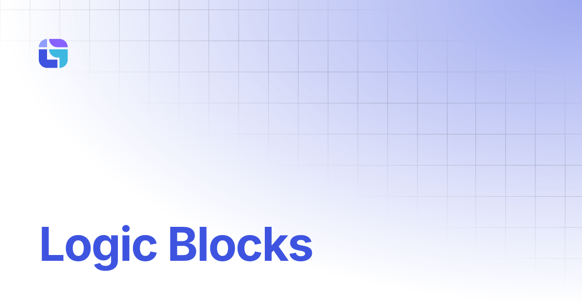 Logic Blocks | GLIK