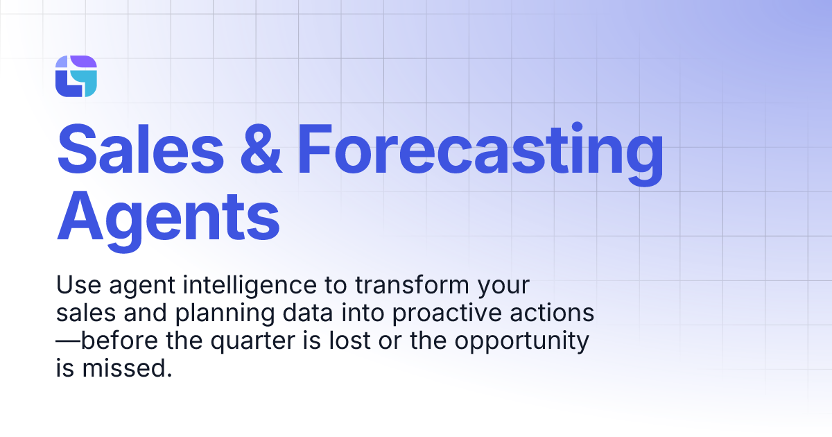 Sales & Forecasting Agents | GLIK
